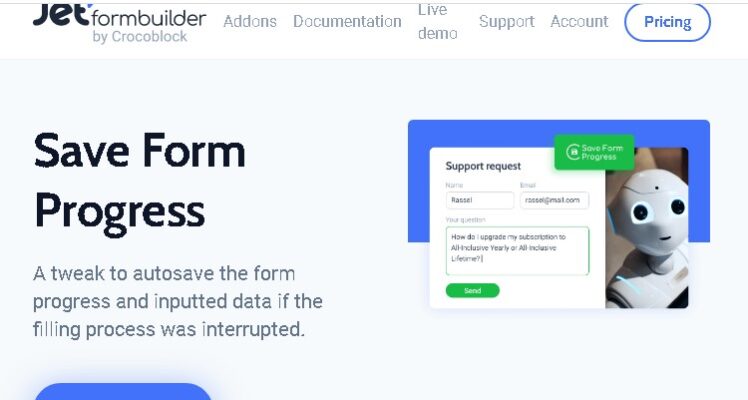 JetFormBuilder Save Form Progress – Cromur