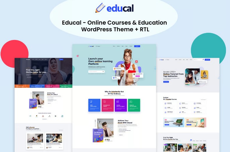 Educal – Online Courses Education WordPress Theme – Cromur